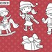 Santa's Workshop Digital Stamps Collection, Cute Christmas Clip Art ...