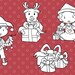 Santa's Workshop Digital Stamps Collection, Cute Christmas Clip Art ...