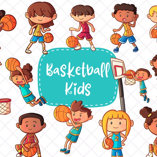 Cute Basketball Clipart - Etsy
