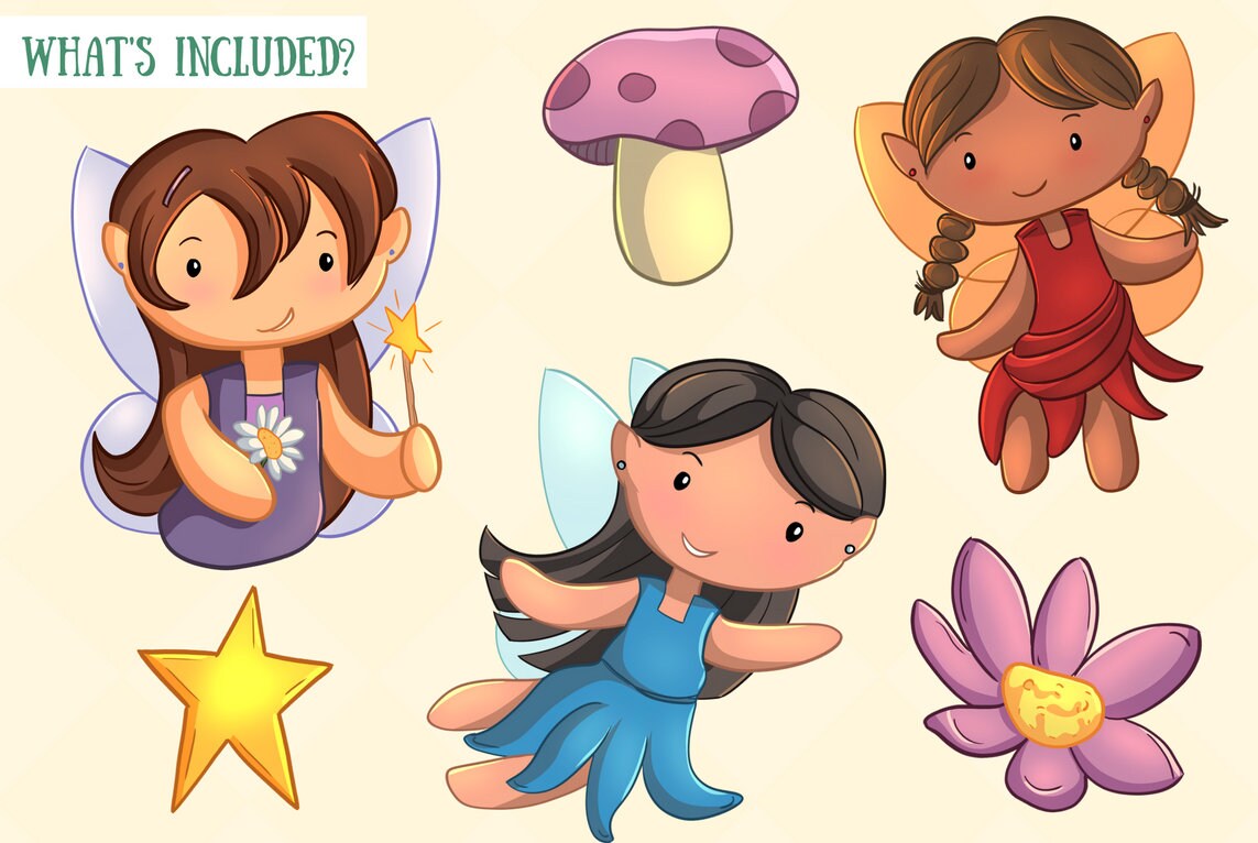 Cute Fairy Clipart, Fairies Clip Art, Magic Wand Clipart, Fairy ...