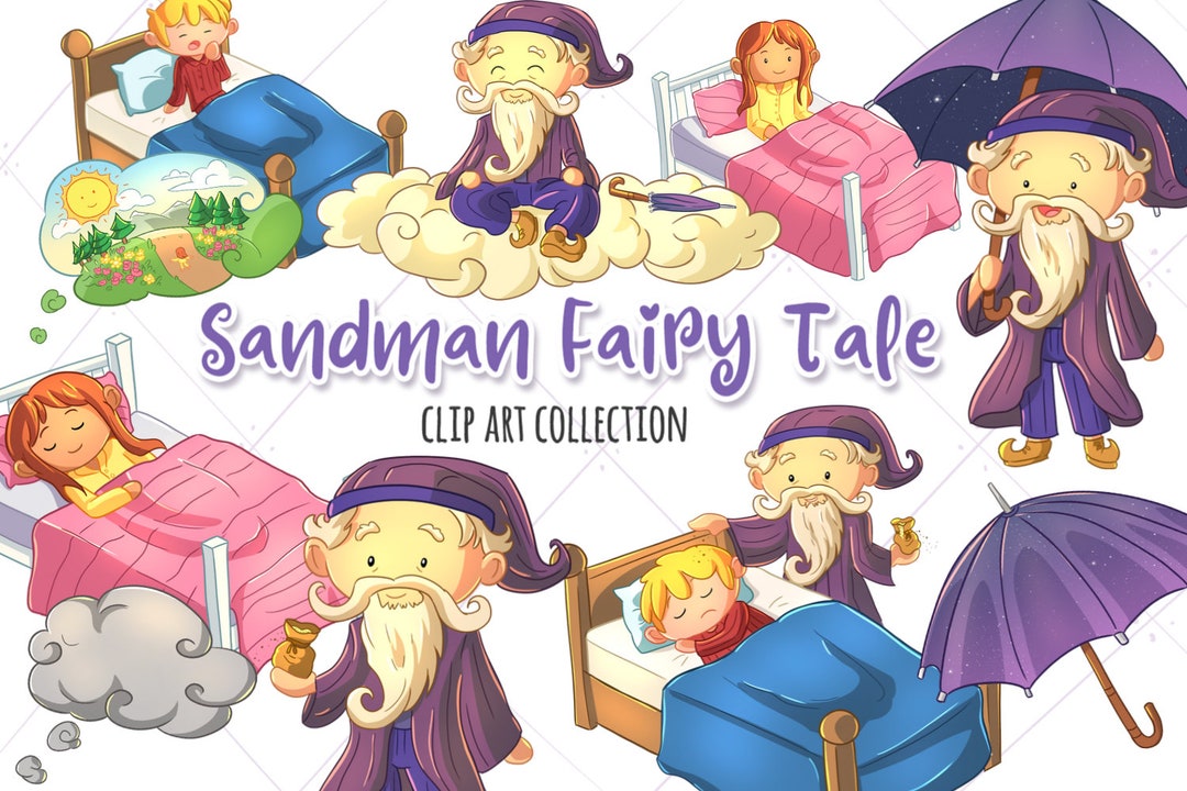 Sandman Fairy Tale Clip Art Collection, Cute Dreams Clipart, Mr Sandman ...