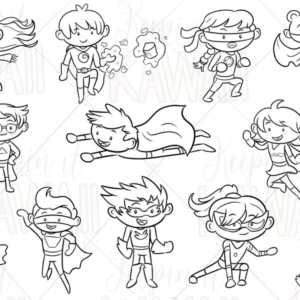 Kawaii Superhero - Etsy