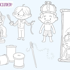 Emperor's New Clothes Fairy Tale Clip Art, Hans Christian Andersen ...