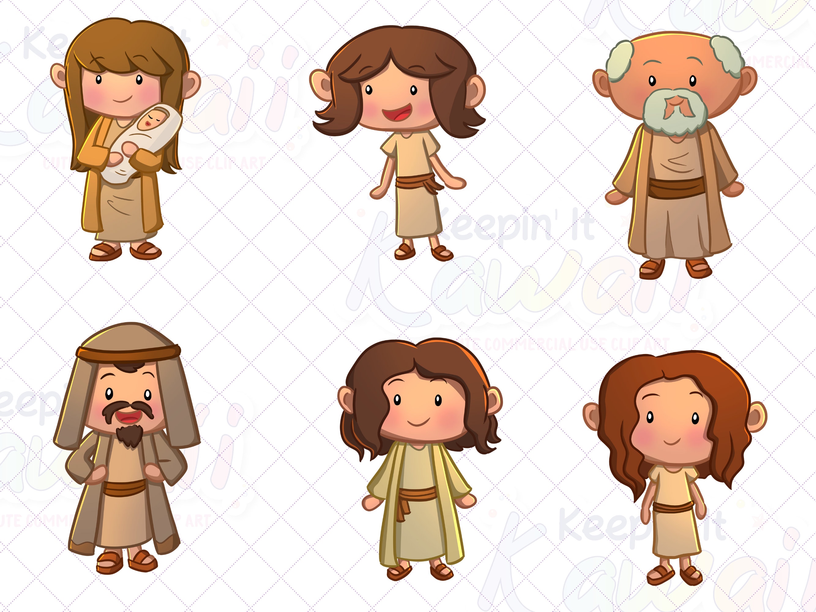 Biblical People Clip Art Bible Story Clipart Biblical - Etsy UK
