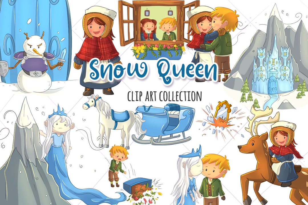 Snow Queen Hans Christian Andersen Fairy Tale Clip Art, Fairy Tale ...