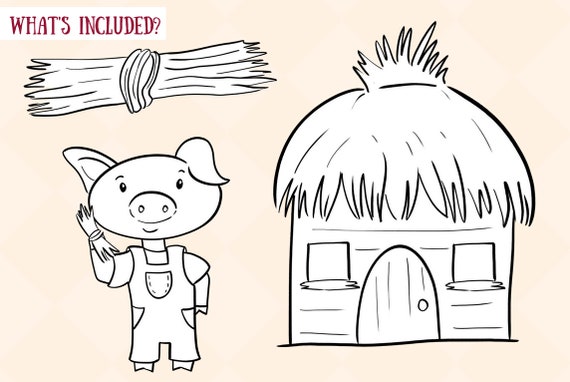 Movie Star Clipart Black And White Pig