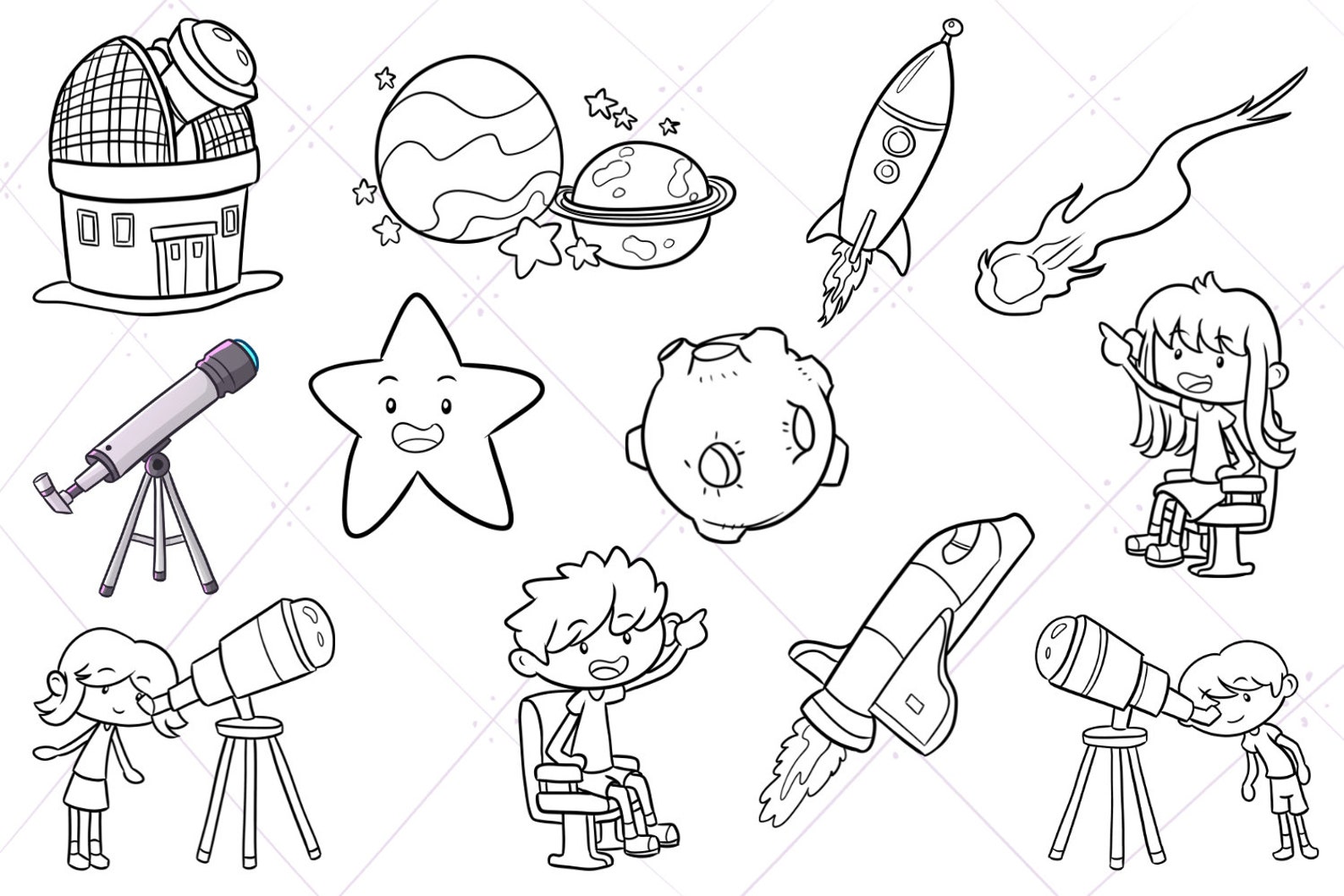 Planetarium Clip Art, Outer Space Backgrounds, Space and Planets ...