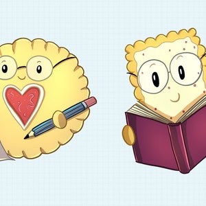 Smart Cookies Back to School Clip Art Collection, Cute School Clipart ...