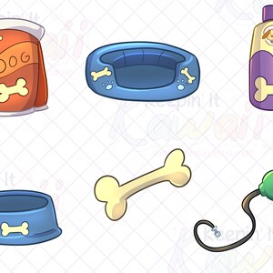 Dog Stuff Clip Art, Cute Pets Clipart, Cute Kids and Pets Clipart ...