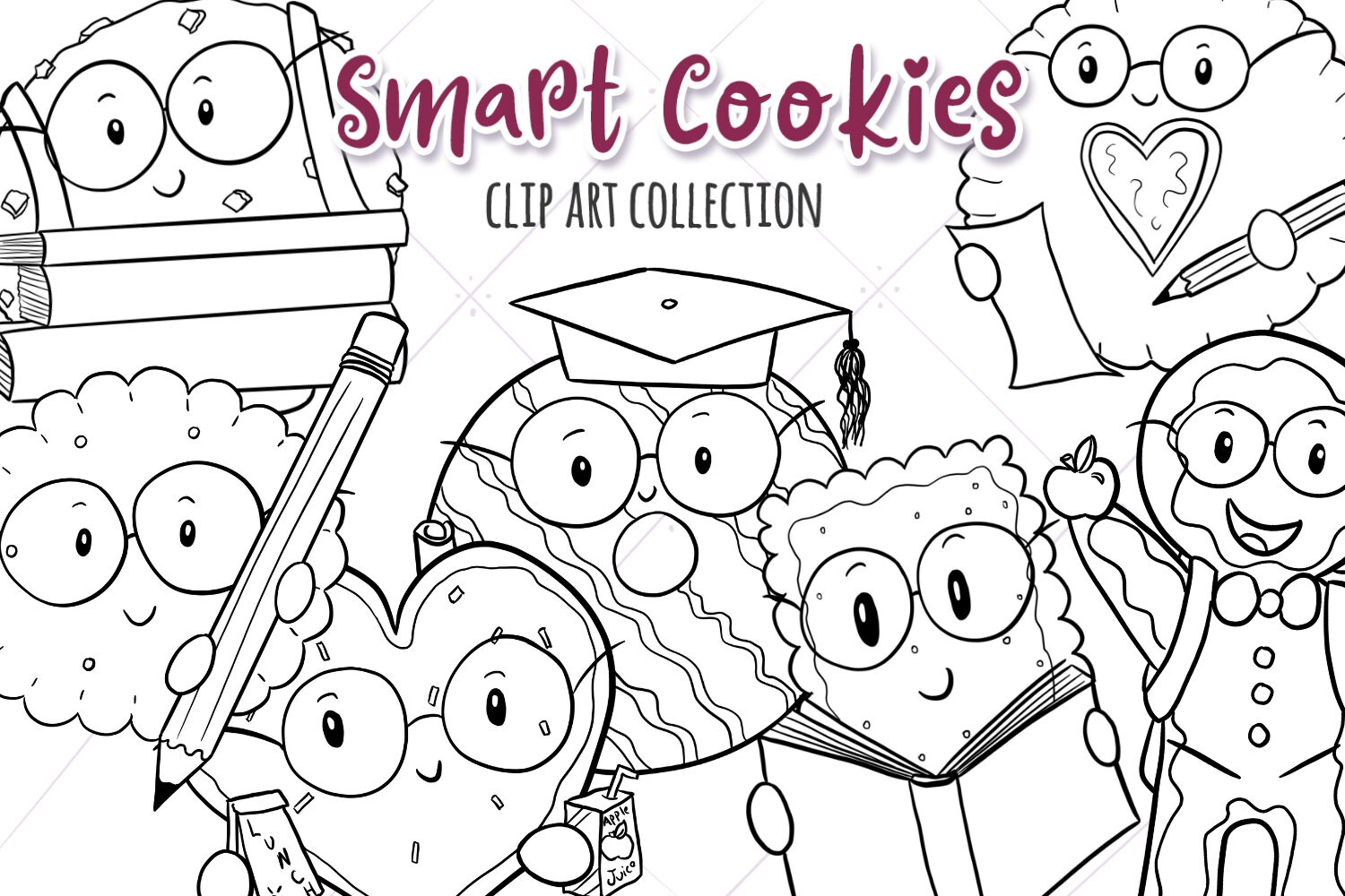 Smart Cookie Clipart Black And White