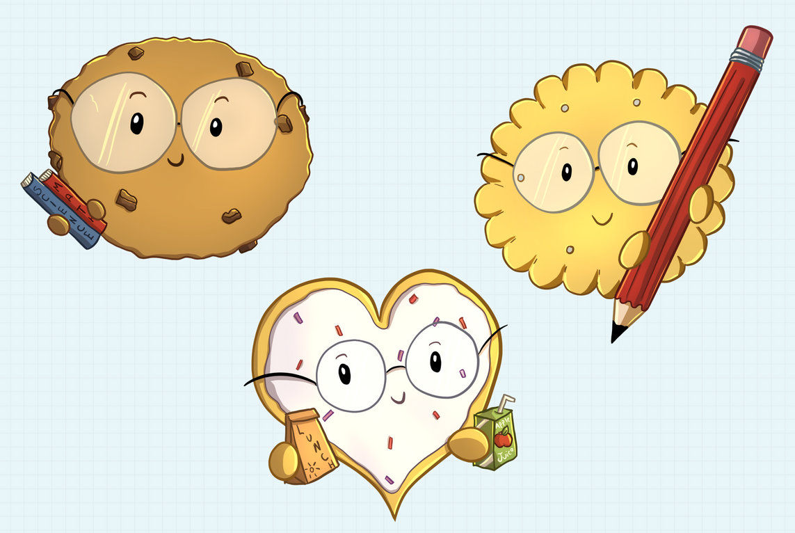 Smart Cookies Back to School Clip Art Collection, Cute School Clipart ...