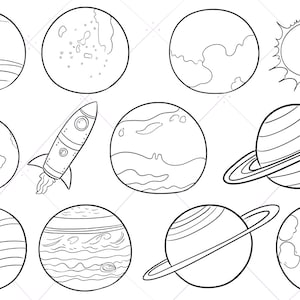 Space Clip Art, Outer Space Backgrounds, Space and Planets, Educational ...
