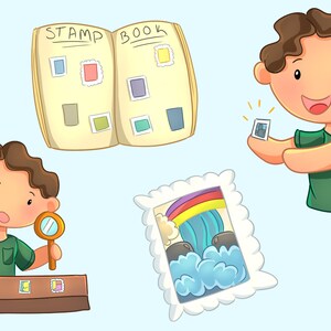 Kids Collecting Things Cute Clipart, Kawaii Collections, Cute ...