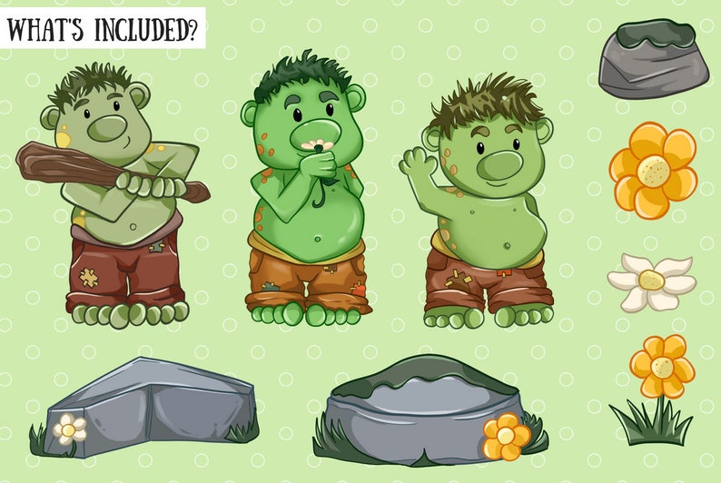 Cute Funny Trolls Clip Art - Silly Troll Illustrations - Trolls Clipart ...