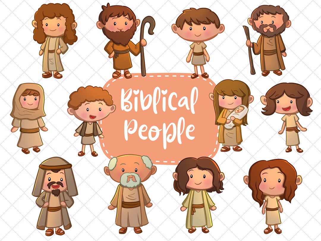 Biblical People Clip Art, Bible Story Clipart, Biblical Characters ...