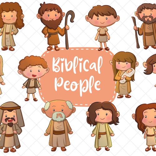 Biblical People Clip Art Bible Story Clipart Biblical - Etsy