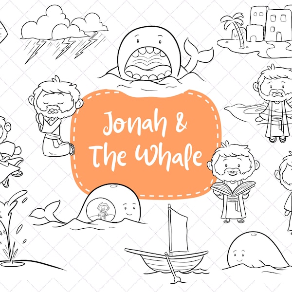 Jonah and the Whale - Etsy