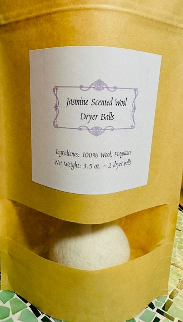100% Wool Scented Dryer Balls, All Natural, Organic, Reusable, Fresh ...