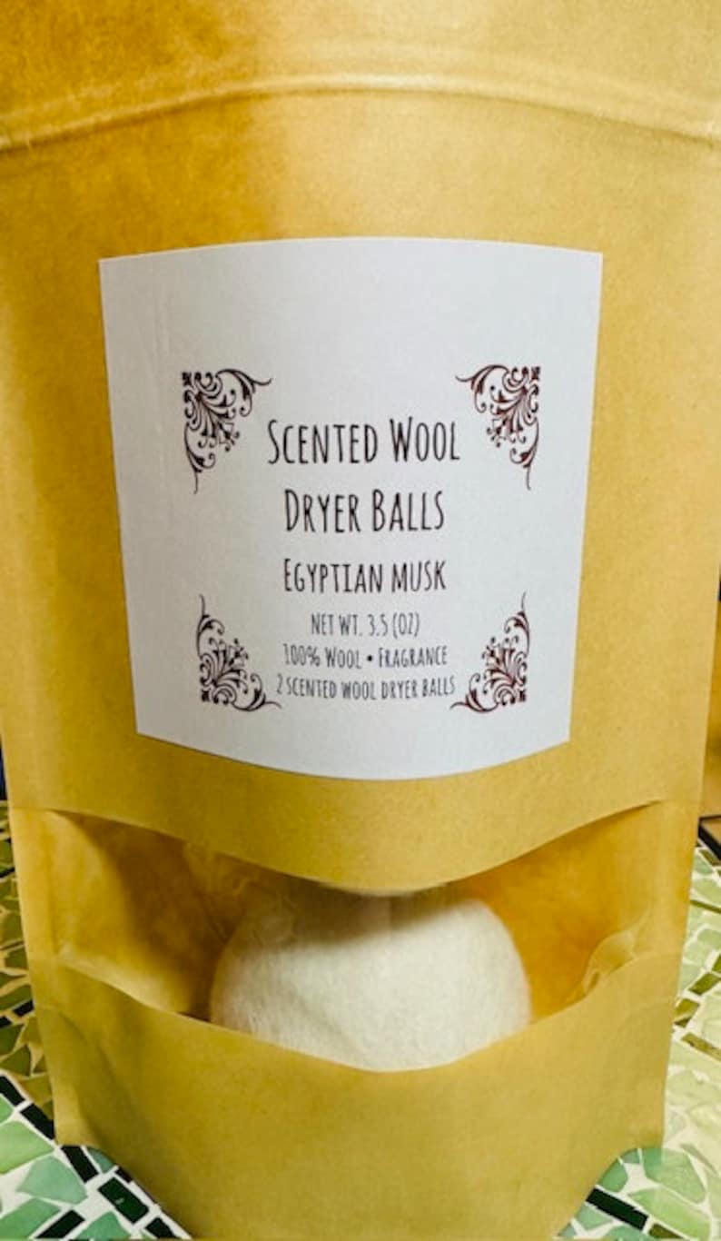 100% Wool Scented Dryer Balls, All Natural, Organic, Reusable, Fresh ...