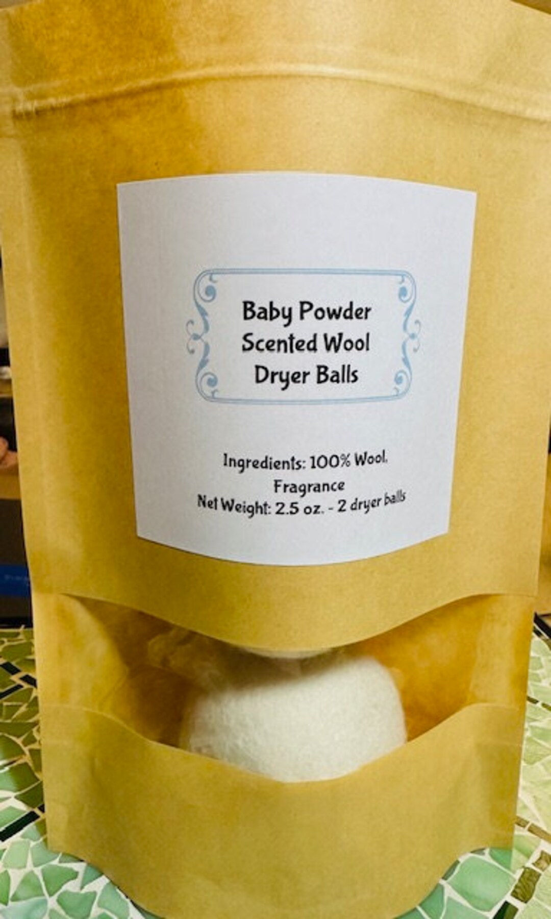 100% Wool Scented Dryer Balls, All Natural, Organic, Reusable, Nature ...