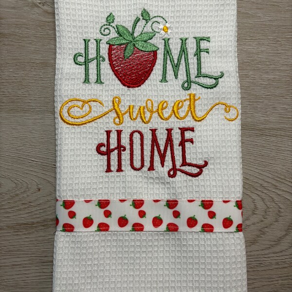 Tea Towel Embroidery - Etsy