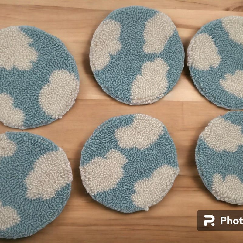 Punch Needle Coaster - Etsy