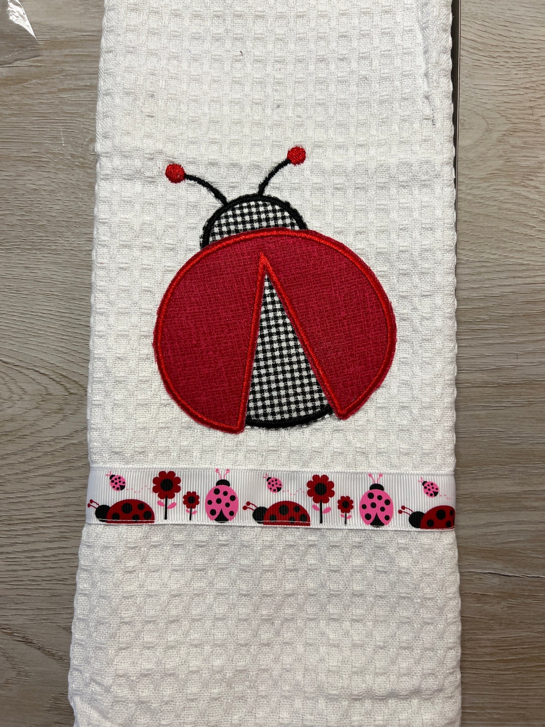 Embroidered Towel, Embroidered Towels, Towels, Kitchen Towel- Appliquéd ...