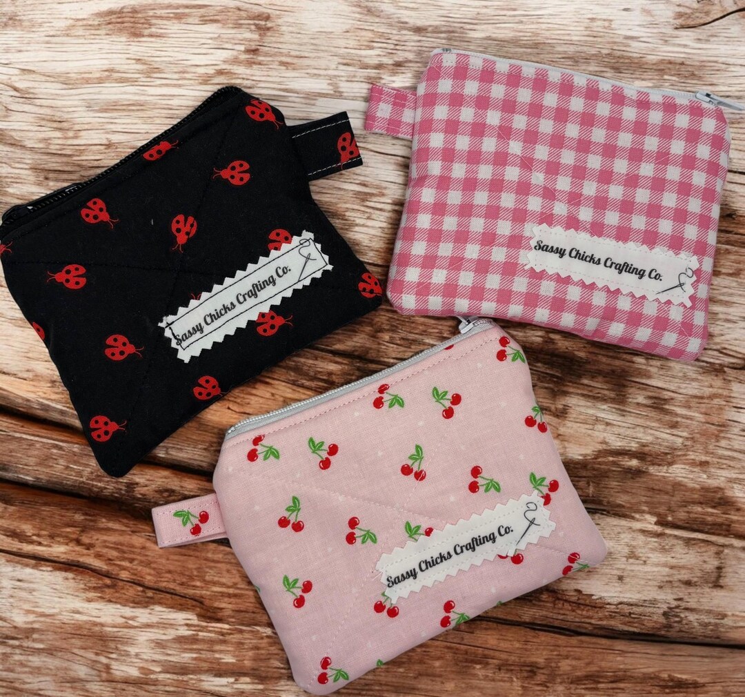 Zippered Coin Pouch | Cute and Compact Wallet for Coins, Keys or Cards ...