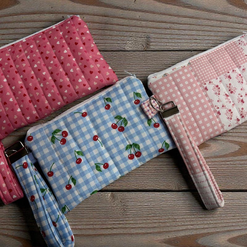 Quilted Wristlet Clutch - Etsy