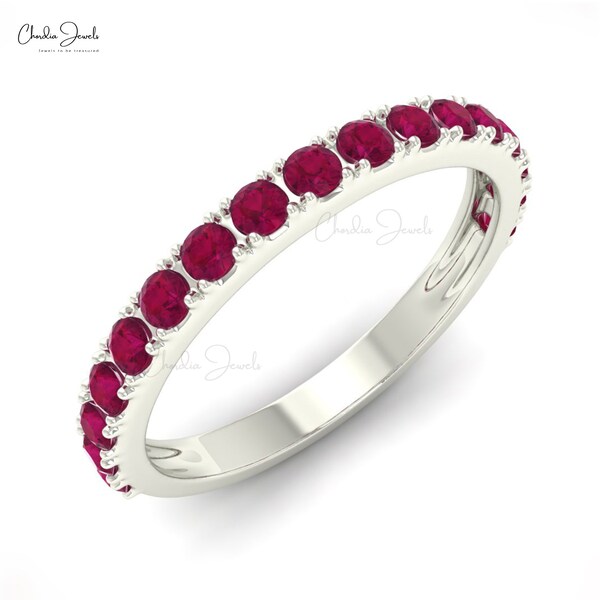 Ruby Eternity Band - Etsy