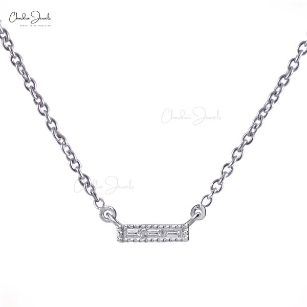 Channel Set Necklace - Etsy