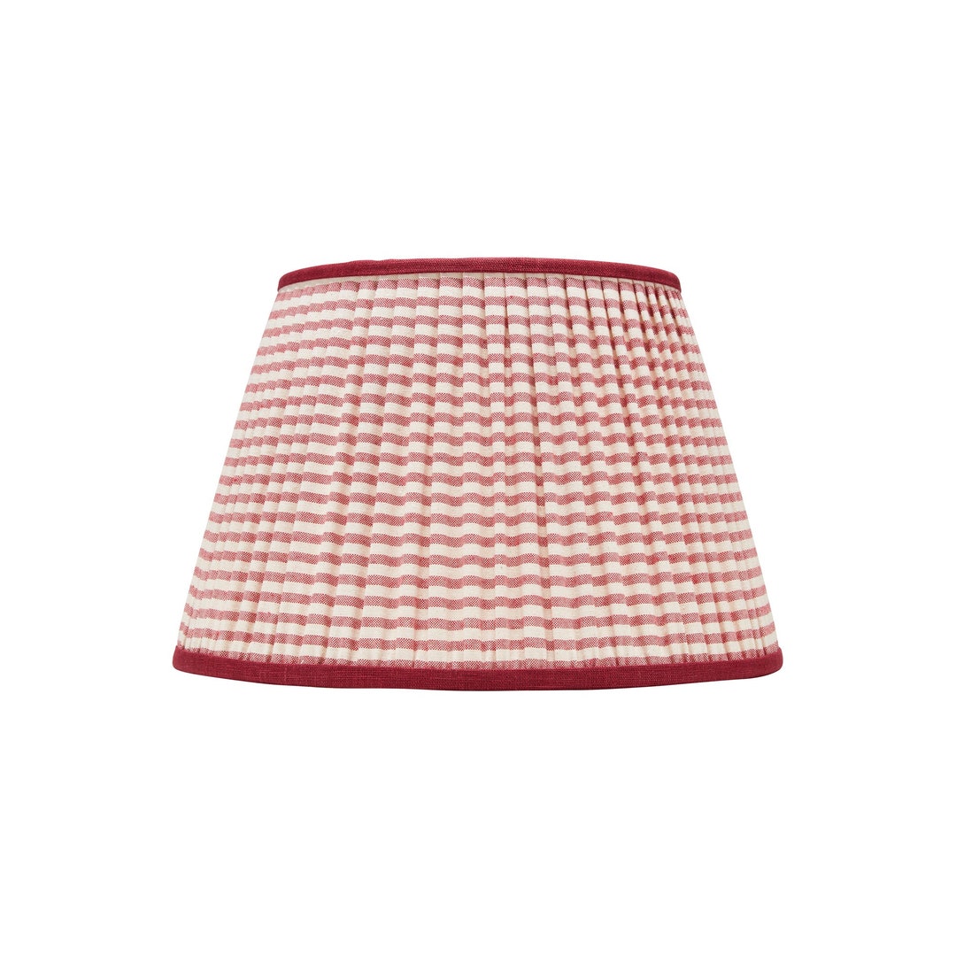 Red Striped Lampshade - Etsy