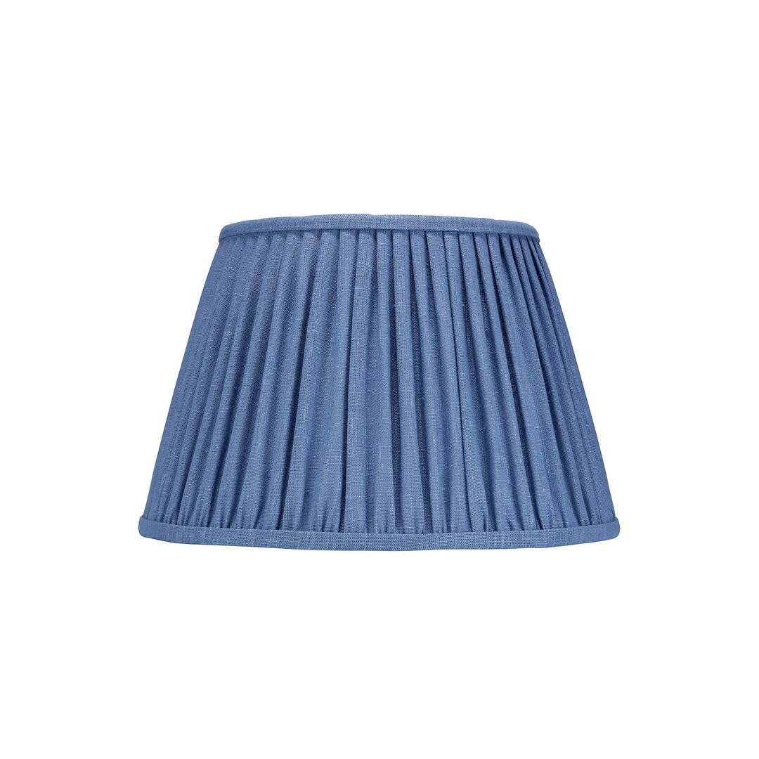 Pleated Linen Lampshade in Blue - Etsy