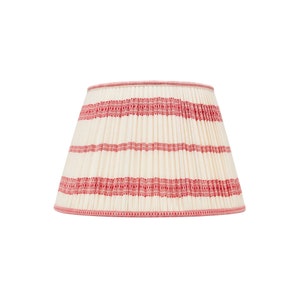 Red Striped Lampshade - Etsy