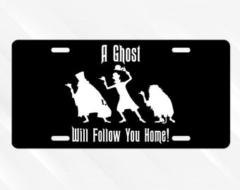 Haunted Mansion Disney Inspired License Plate Frame - Etsy