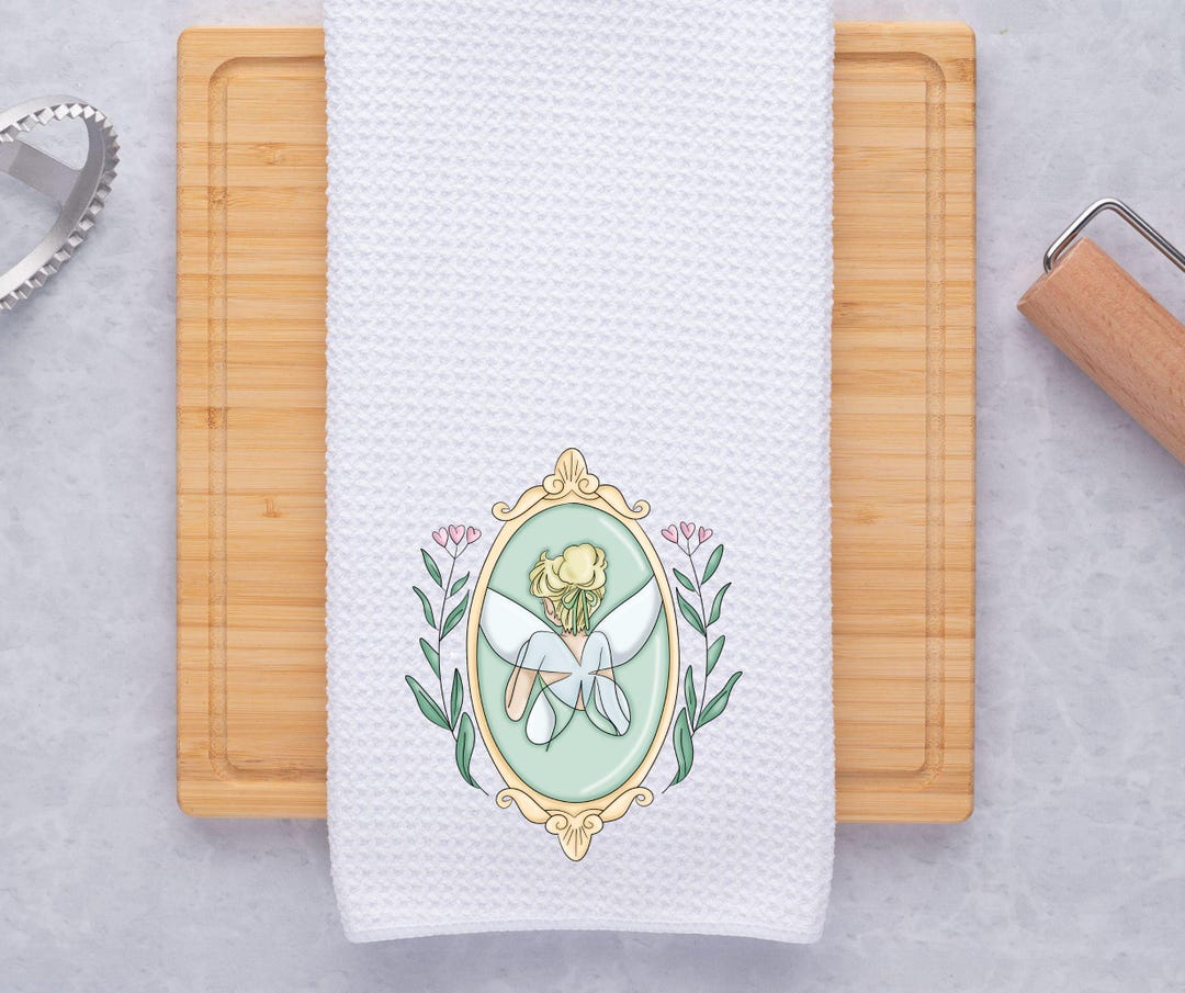 Vintage Disney Tinkerbell Kitchen Tea Towel, Kitchen Decor Gifts ...
