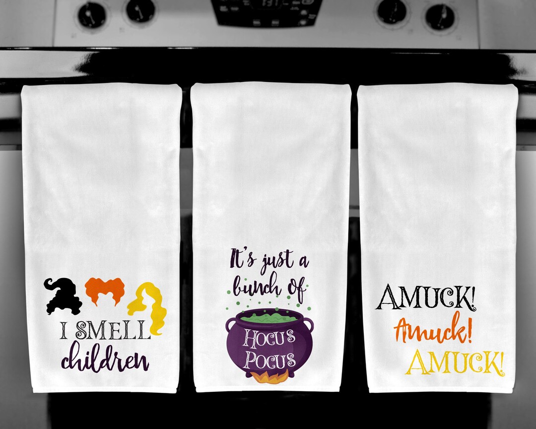 Hocus Pocus Kitchen Towel, Disney Decor, Disney Kitchen Decor, Just A ...