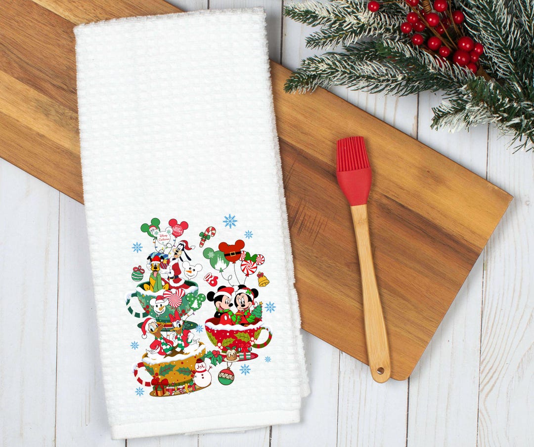 Disney Christmas Kitchen Tea Towel, Christmas Kitchen Decor Gifts ...