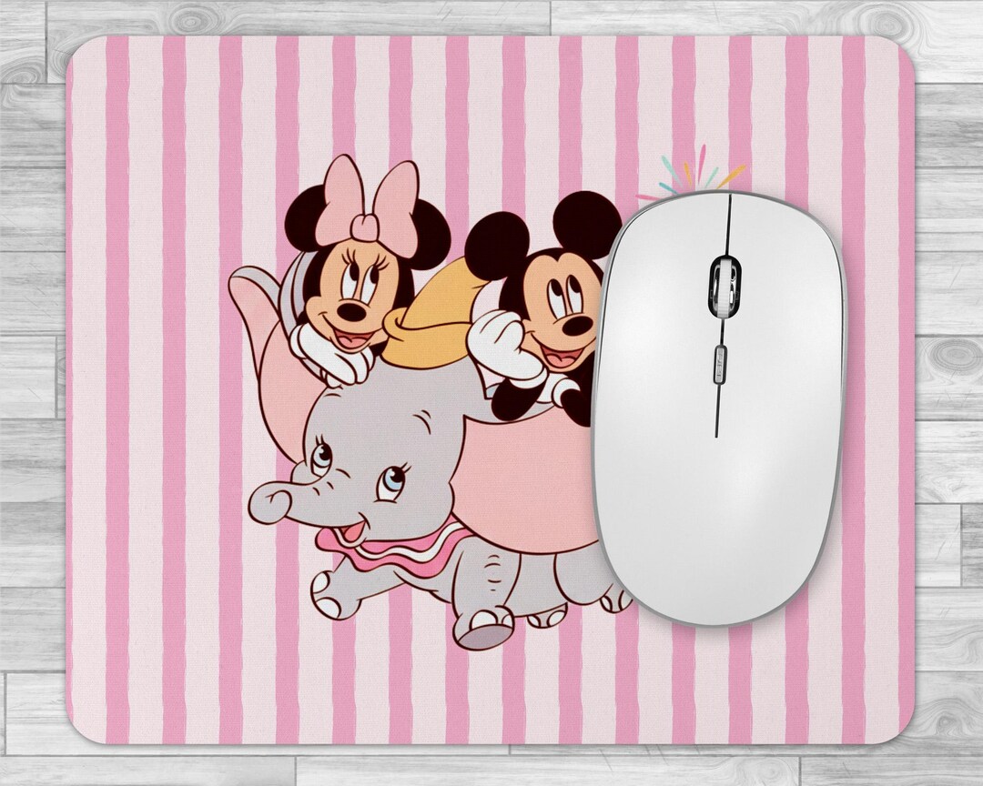 Minnie Mickey and Dumbo Mousepad, Unique Mousepad, Disney Lover Gift ...