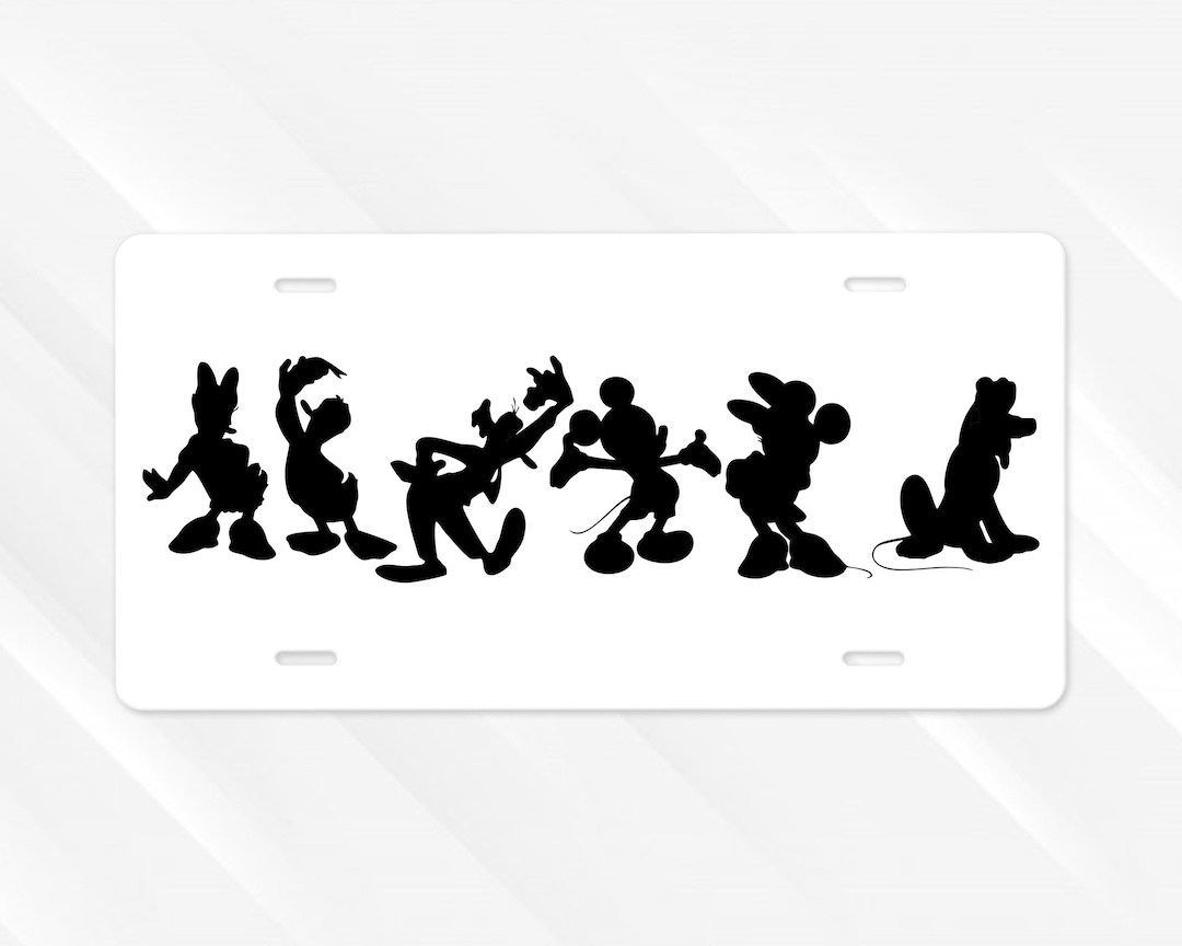 Disney Friends License Plate, Mickey Mouse, Disney License Plate ...