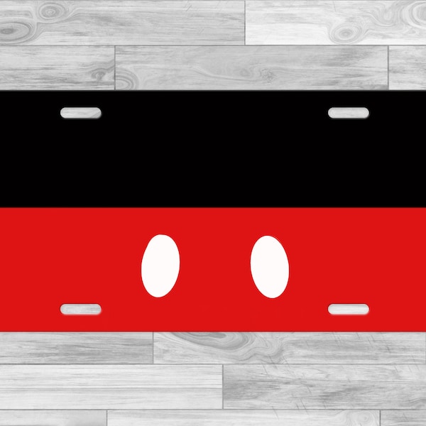 Mickey Mouse License Plate - Etsy