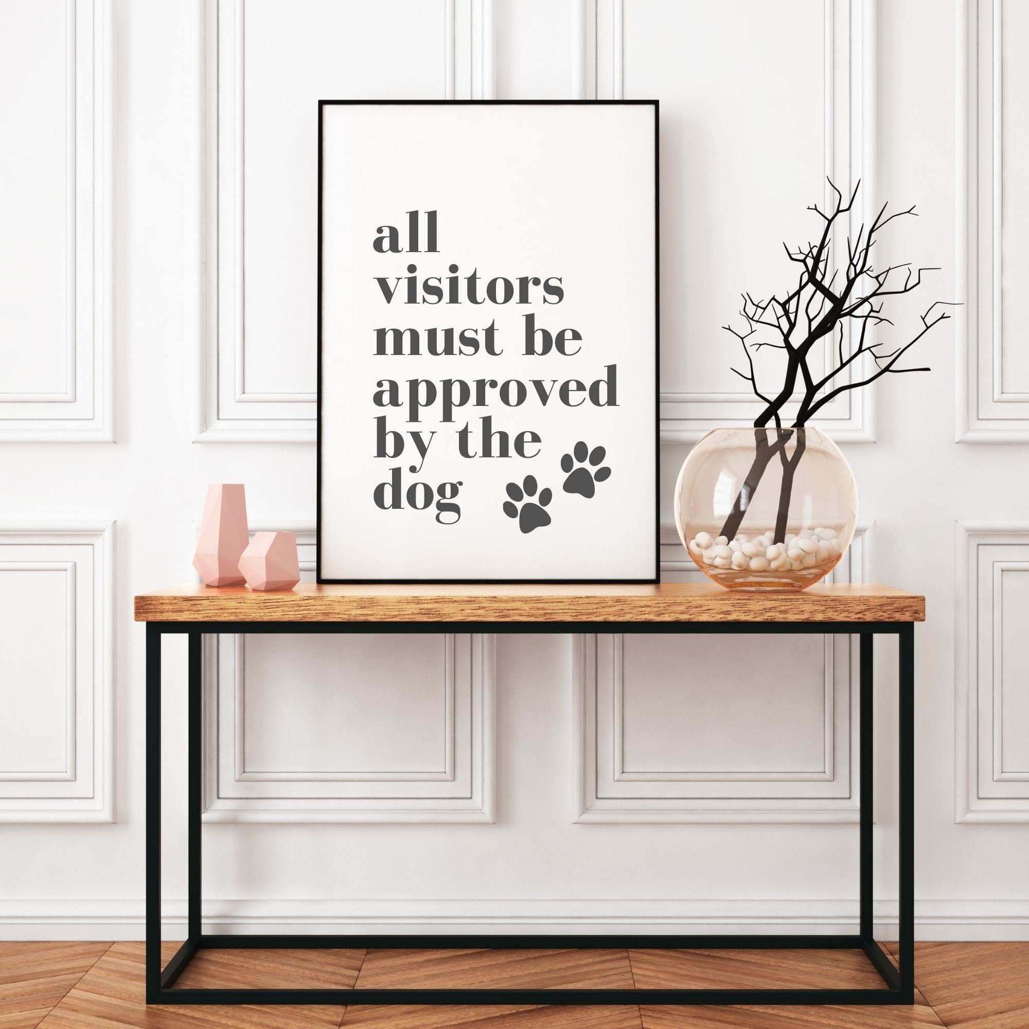 Dog Approved Wall Art Work From Home Office Wfh Sign - Etsy