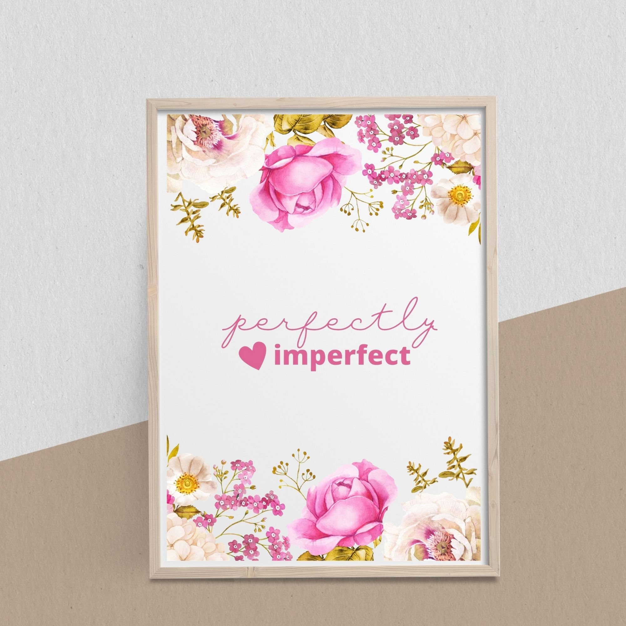 Art parfait, citation parfaitement parfaite, impression murale ...