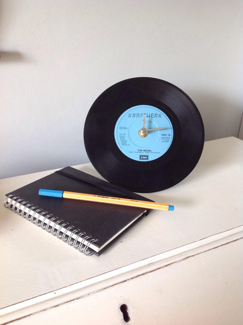 Long distance boyfriend gift a vinyl record clock. Perfect | Etsy
