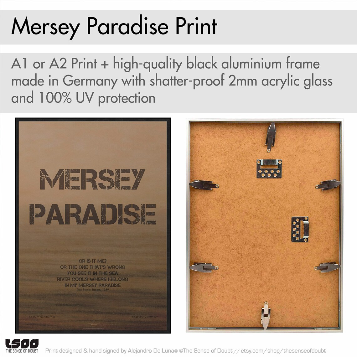 Mersey Paradise | Merseyside Print | Manchester Gift | the Stone Roses ...