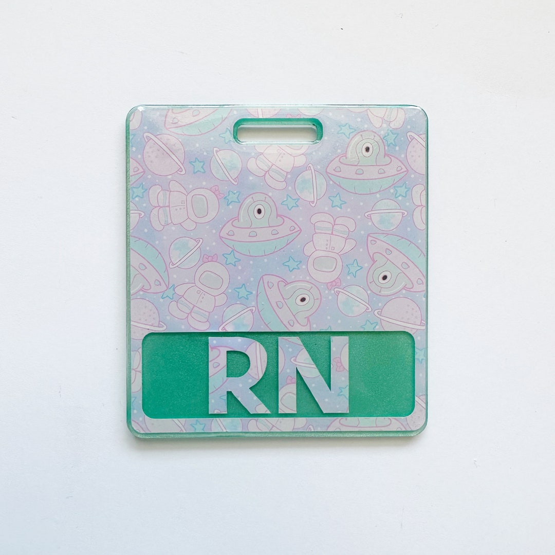 Pastel Space Alien Badge Buddy Nurse Pediatrics Emergency - Etsy