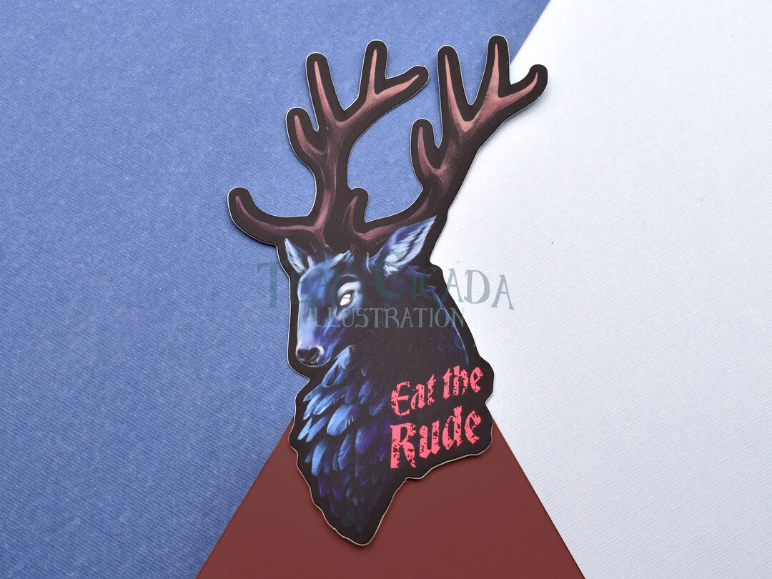 Eat the Rude Hannibal Stag Vinyl Sticker - Etsy