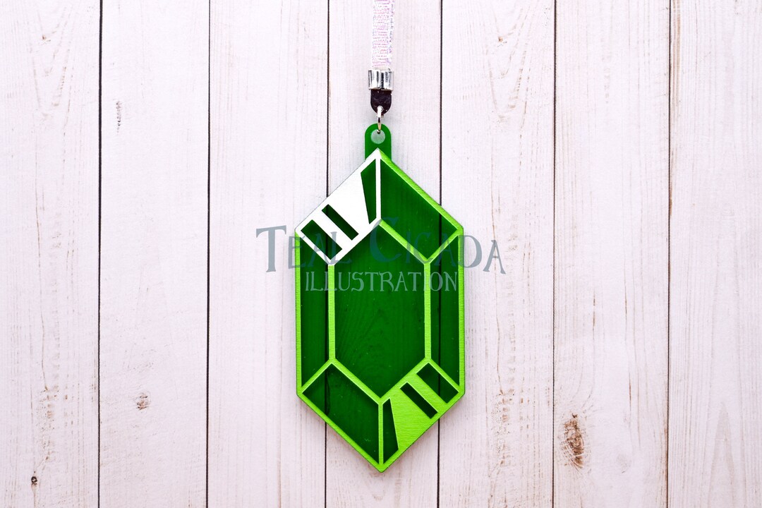 Green Rupee Ornament - Etsy
