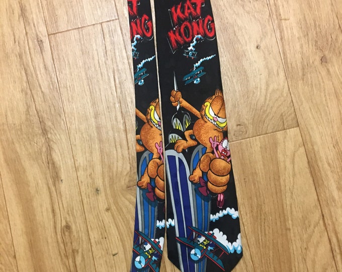 Vintage Garfield Neck Tie Kat Kong by Paws Addiction - Etsy
