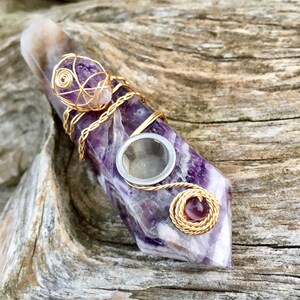 Purple Amethyst Pipe, Custom Pipe, Crystal Pipe, Natural Amethyst ...